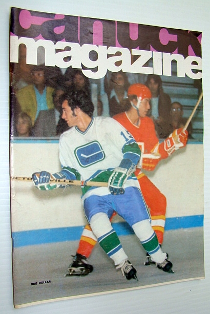 Vancouver Canuck Magazine, October 25, 1974 - Colour Cover Photo of ...
