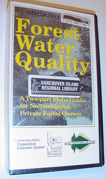Forest Water Quality: VHS Video Tape in Case