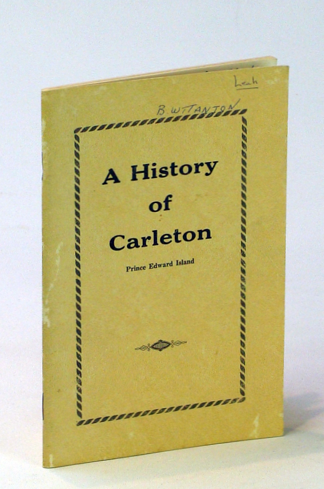 A History of Carleton, Prince Edward Island [PEI]