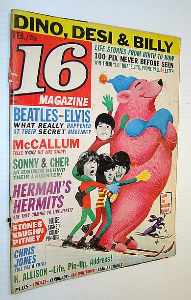 16 (Sixteen) Magazine, February 1966, Volume 7, Number 9 - Beatle's ...